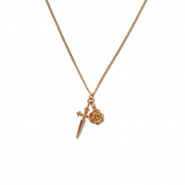 Rose and dagger necklace store